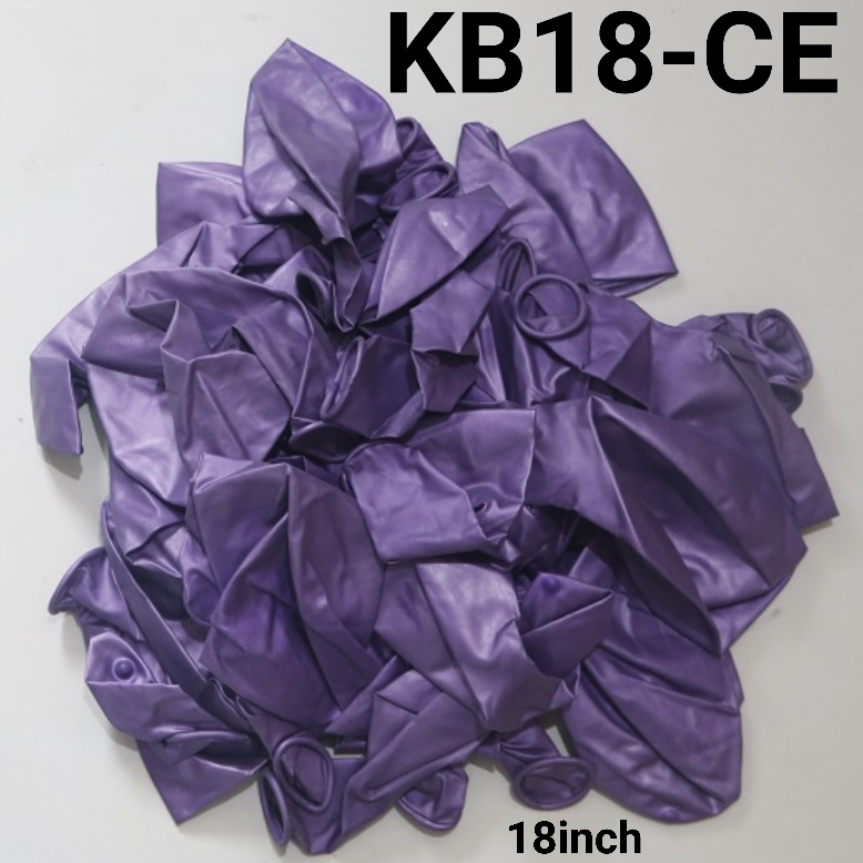 Jual KB18-C Balon latex 18 inch 45 cm chrome krom kilap asli tebal satuan (Balon Latex Bulat ...