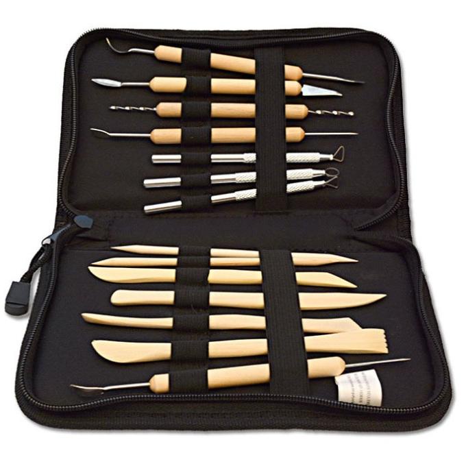 Jual Pisau Ukir Tanah Liat 14 in 1 Peralatan Clay Sculpture Pottery ...