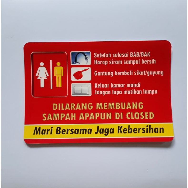 Jual Stiker Penggunaan Closed Duduk, Stiker Cara Pakai Closed Duduk ...