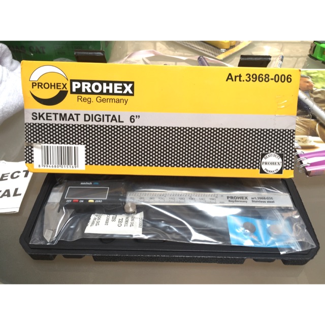 Jual Sigmat Digital 6" Prohex Sketmat Digital Jangka Sorong | Shopee ...