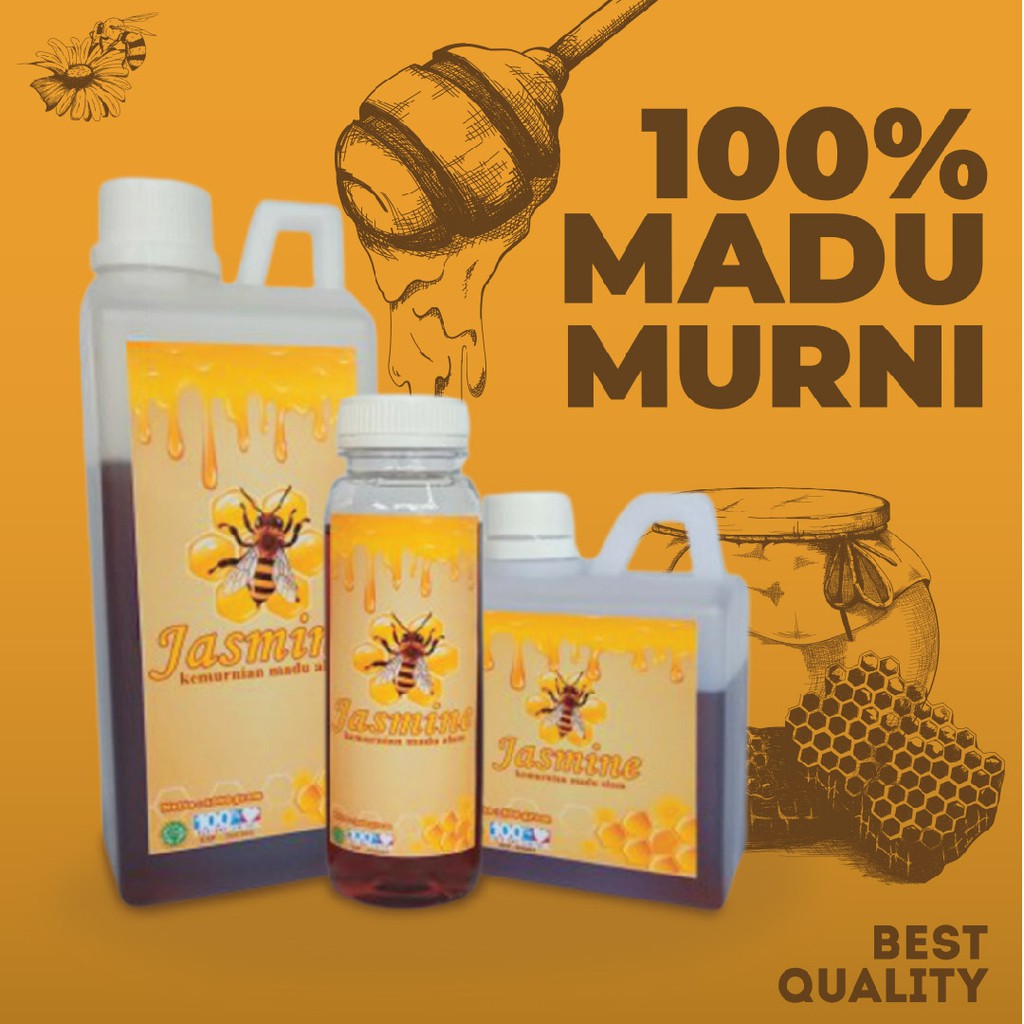 Jual Madu Asli 100% Murni Hutan Manis Organik Sehat Raw Pure Honey 1kg ...