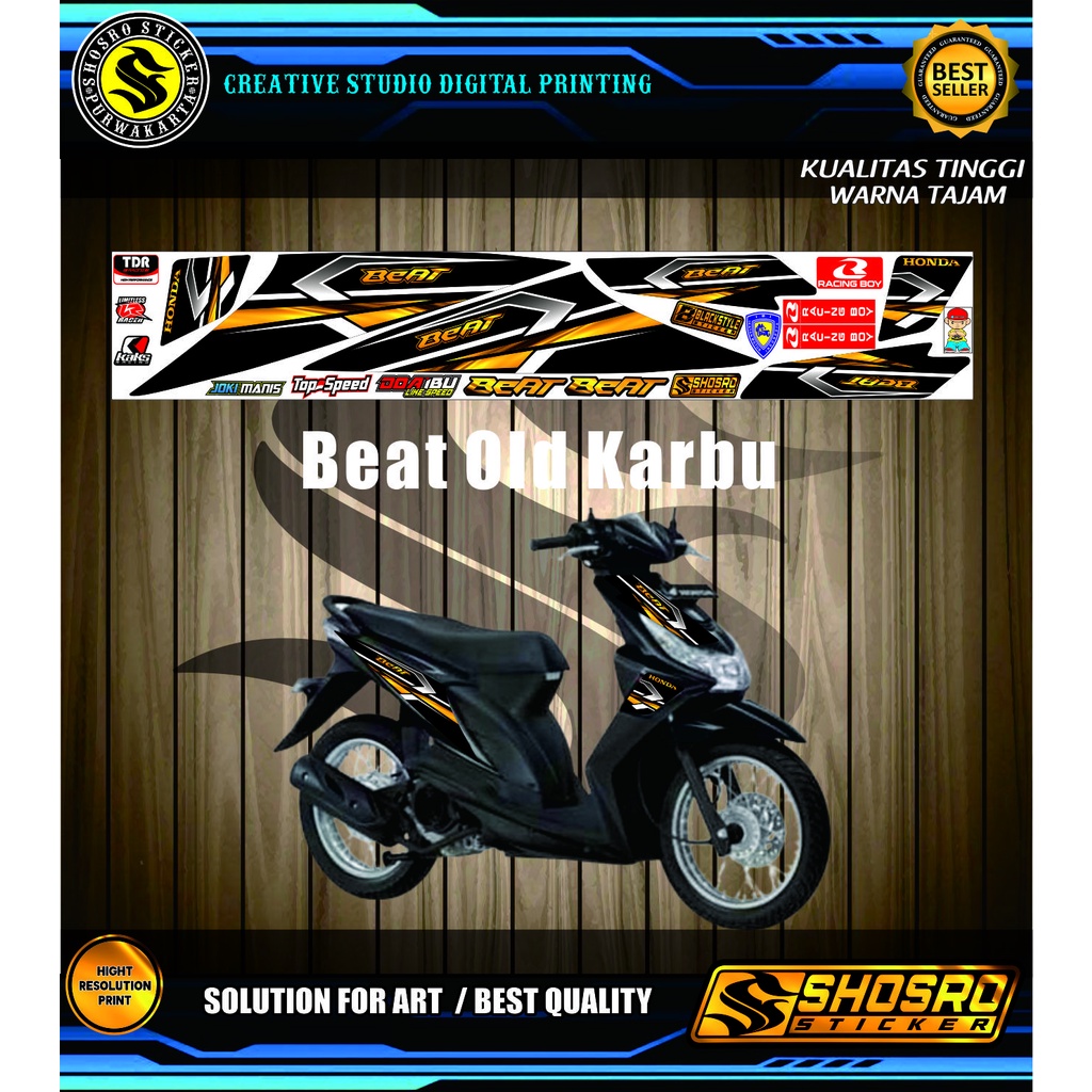 Jual DESIGN STRIPING MATIC HONDA BEAT OLD/KARBU STICKER VARIASI ...