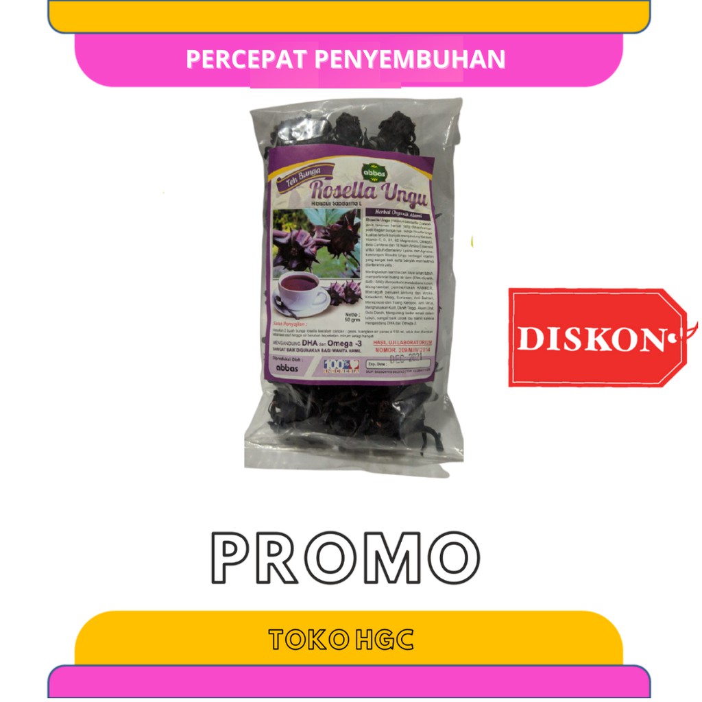 Jual TEH ROSELA UNGU ABBAS TEH ROSELLA WARNA UNGU DAUN ROSELLA UNGU ...