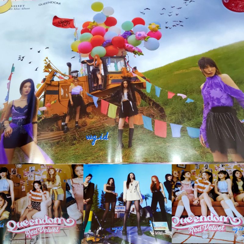 Jual OFFICIAL POSTER RED VELVET ALBUM QUEENDOM | Shopee Indonesia