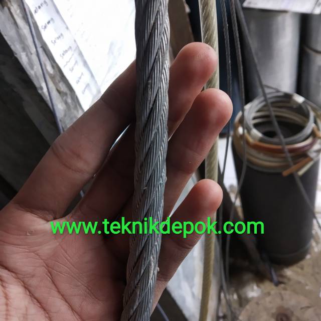 Jual Tali Sling Kawat Seling 12 mm Tali Besi Ulir 10 Meter Depok ...
