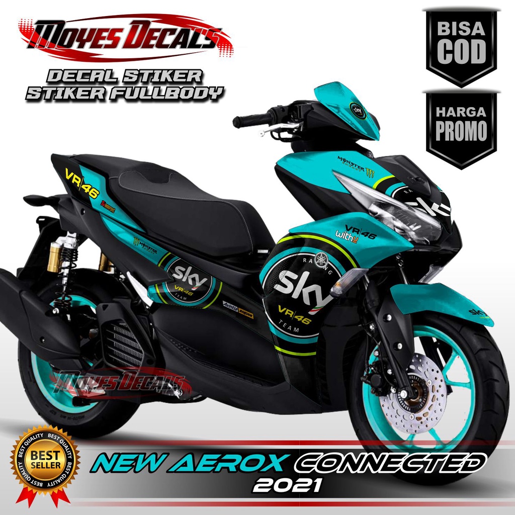 Jual Decal Sticker Variasi Fullbody SKY All New Aerox 155 Connected ...