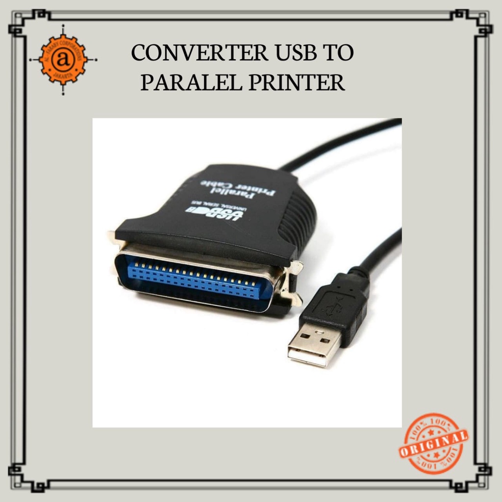Jual Kabel Converter USB to Paralel Printer Port Parallel 36 Pin-USB to ...