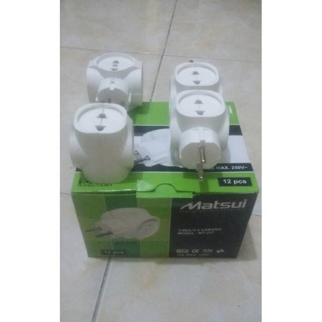 Jual Steker T Arde Multy Kaki 2 Cabang 4 MATSUI MT-317 SNI / Terminal ...