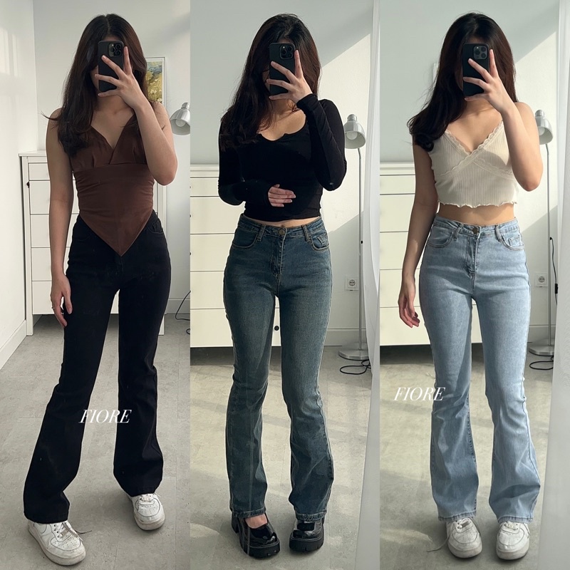 Jual ASPEN FLARE JEANS (WAJIB BACA DESKRIPSI) | Shopee Indonesia