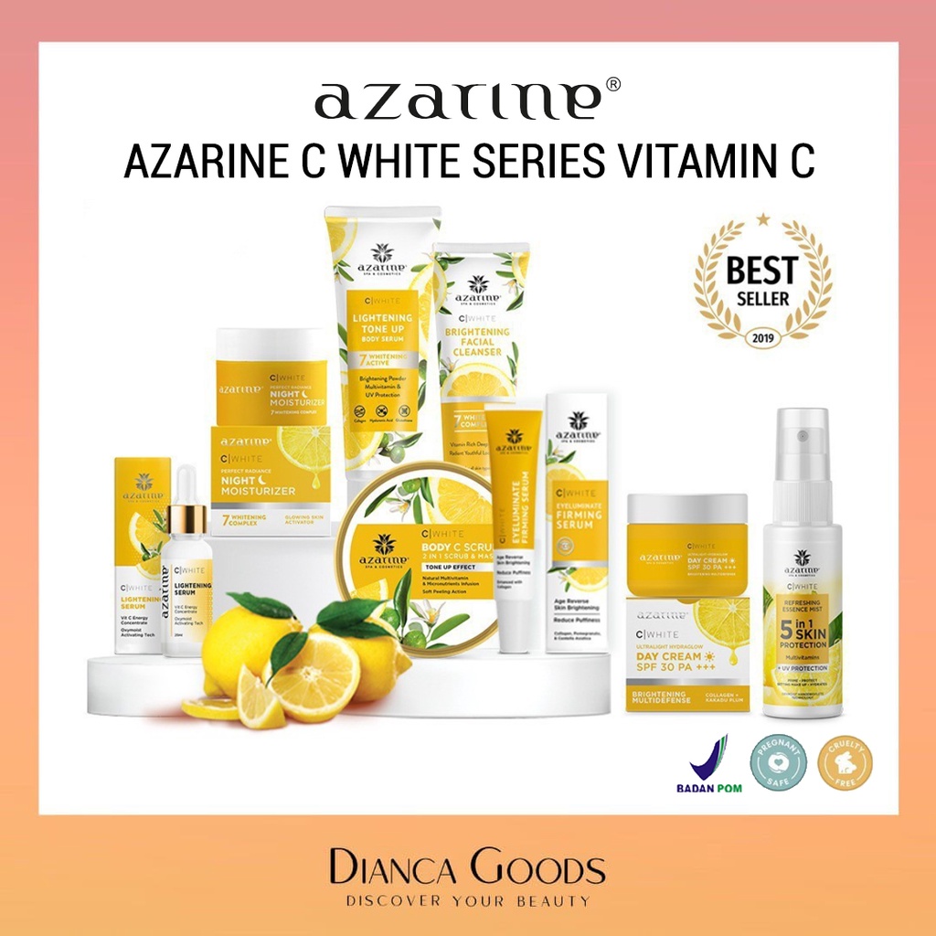 Jual AZARINE C White Series | Lightening Serum / Facial Cleanser ...