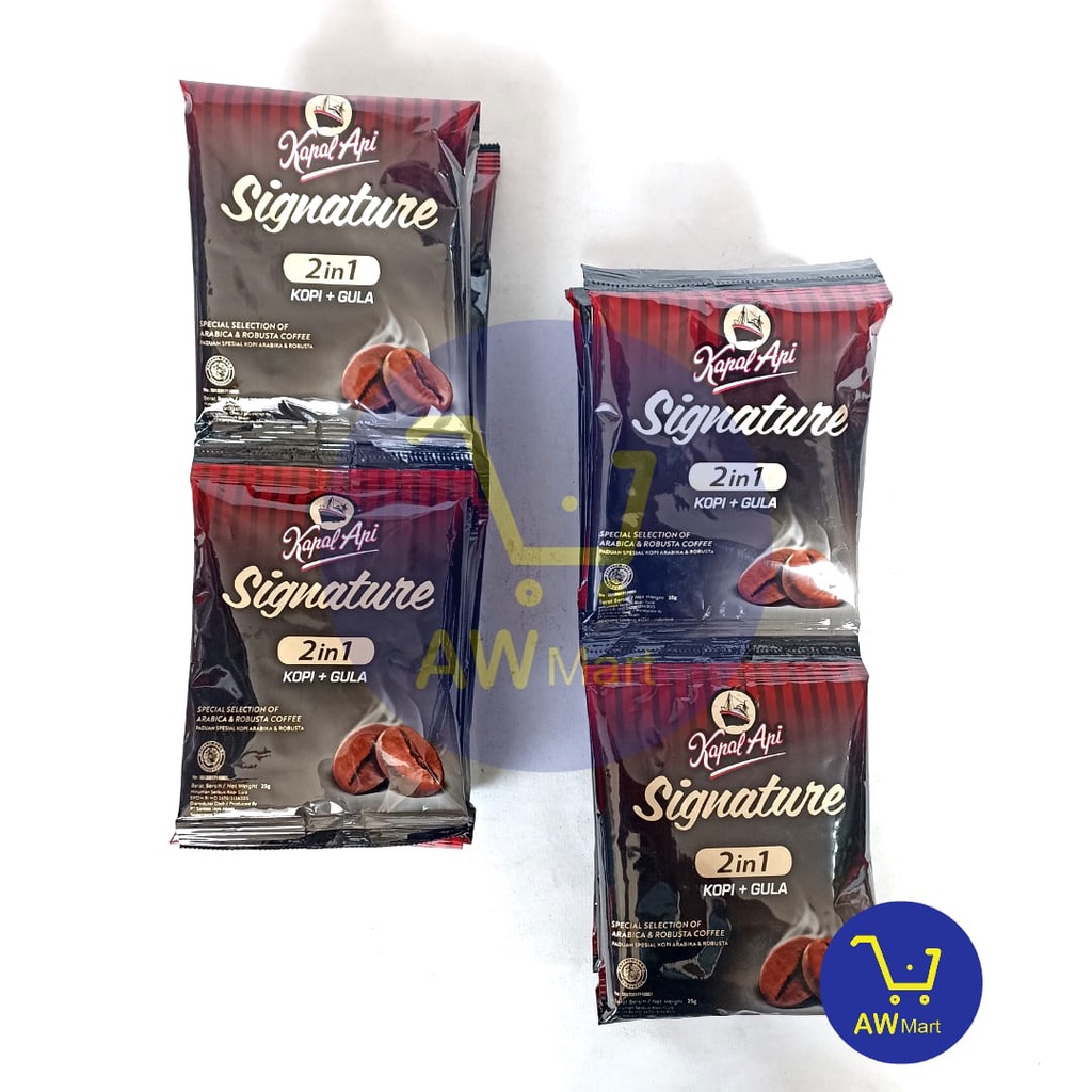 Jual KAPAL API SIGNATURE 2 IN 1 RENCENG ( 10 SACHET X 25GR ) | Shopee ...