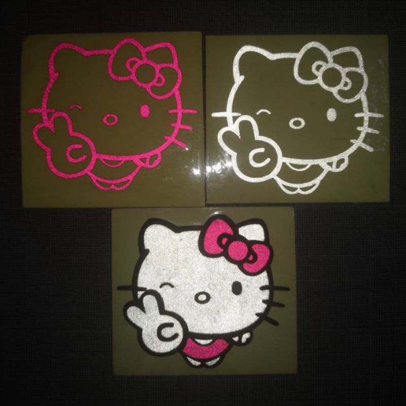 Jual sticker hello Kitty peace sticker lucu | Shopee Indonesia
