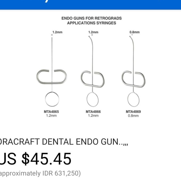 Jual MTA Bone Graft Gun Aplikator Carrier MTA retrograde ortrograde ...