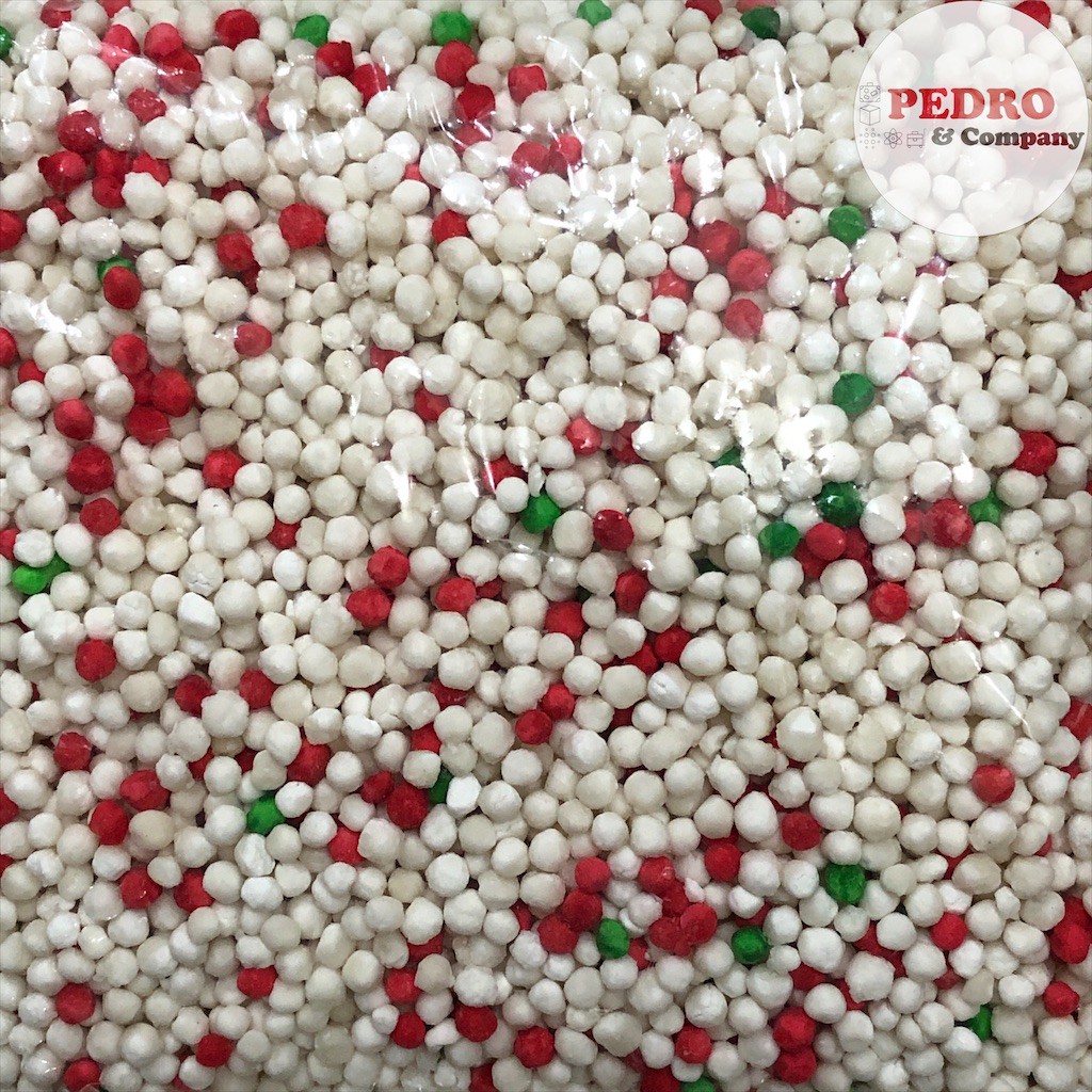 Jual Pacar cina bulat 400 gram - sagu / mutiara putih warna / boba ...