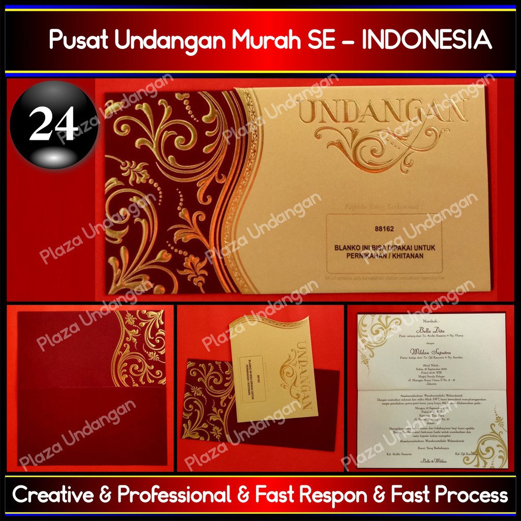 Jual ERBA 88162 /undangan pernikahan/blanko undangan/undangan murah ...
