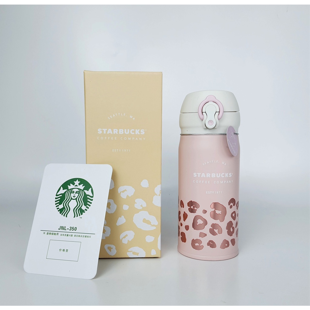 Jual Botol minum / Tumbler Starbucks Thermos Leopard 350 Ml | Shopee ...