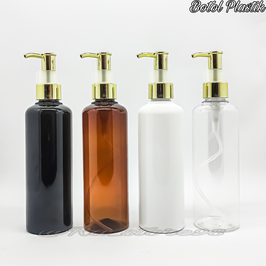 Jual Botol 250ml Pump Kosong varian warna Pencet murah 250ml plastik Pump Gold | Shopee Indonesia