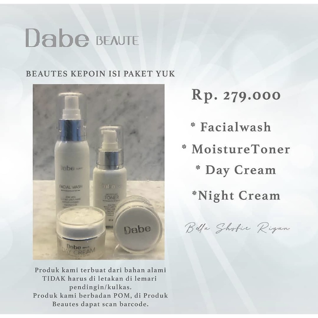 Jual Dabe beaute cream basic ready stock | Shopee Indonesia