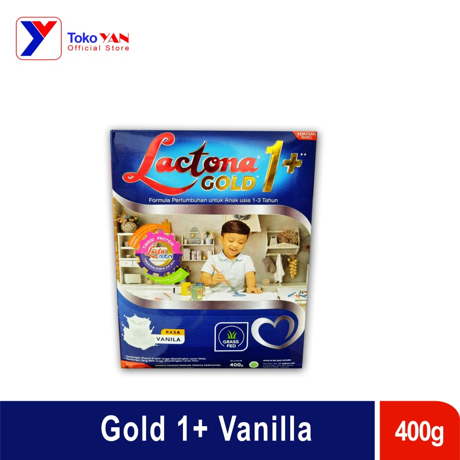 Jual Lactona Gold 1+ Rasa Vanilla 400gr | Shopee Indonesia