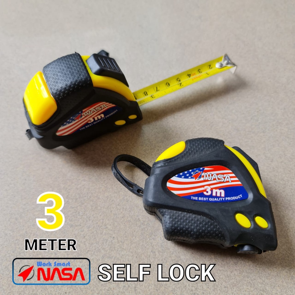Jual Meteran SELF LOCK NASA 3 METER. NO COMPLAIN. NO RETUR. BARANG ...