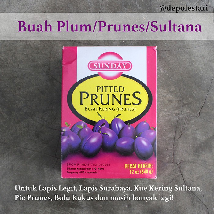 Jual Sunday Pitted Prunes Buah Plum 310 gram | Shopee Indonesia