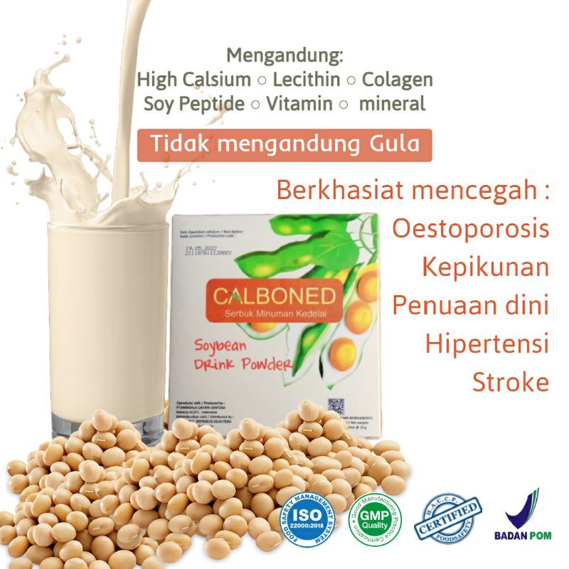 Jual CALBONED Soybean Drink Powder ORIGINAL ,Minuman Kalsium Mencegah ...
