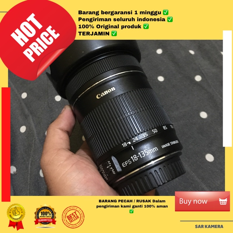 Jual lensa 18-135 canon is II normal lancar jaya | Shopee Indonesia