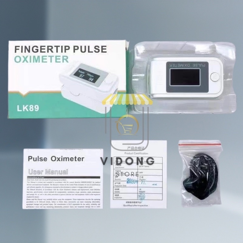 Jual Fingertrip Pulse Oximeter Oxymeter LK89 / Pengukur Kadar Oksigen ...