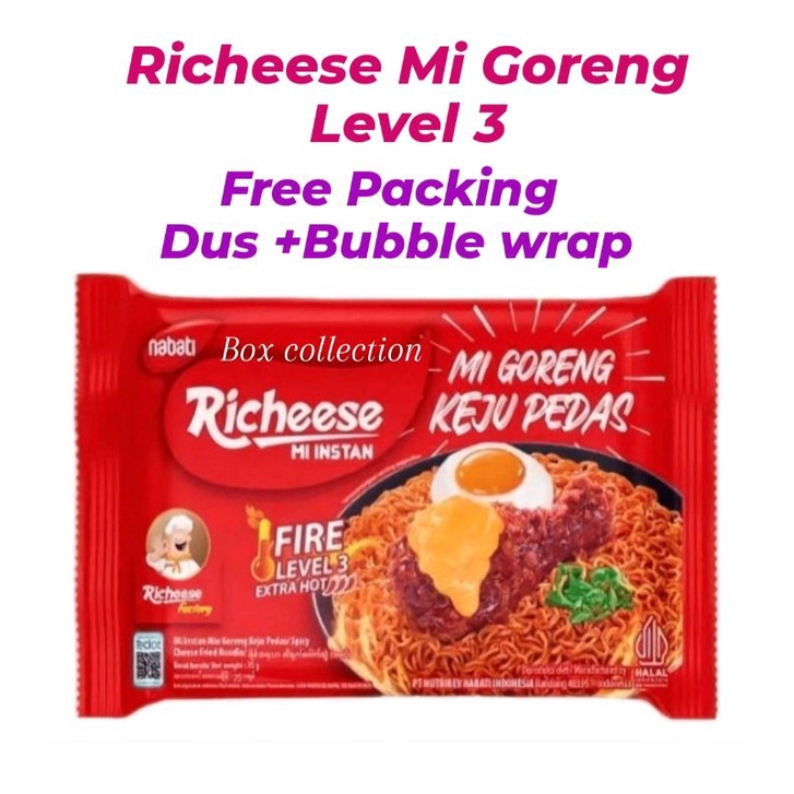 Jual Richeese Mie Instan Ramen Keju/ Richeese Mi Goreng keju pedas ...