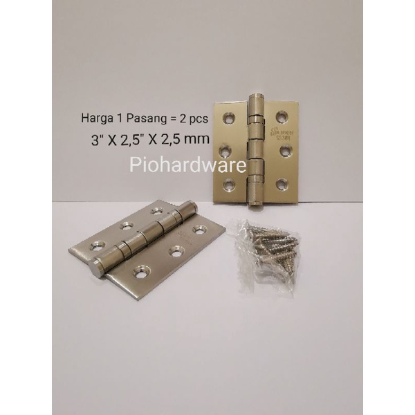 Jual Piohardware - engsel Jendela | engsel Stainless 304 ukuran 3 inch ...