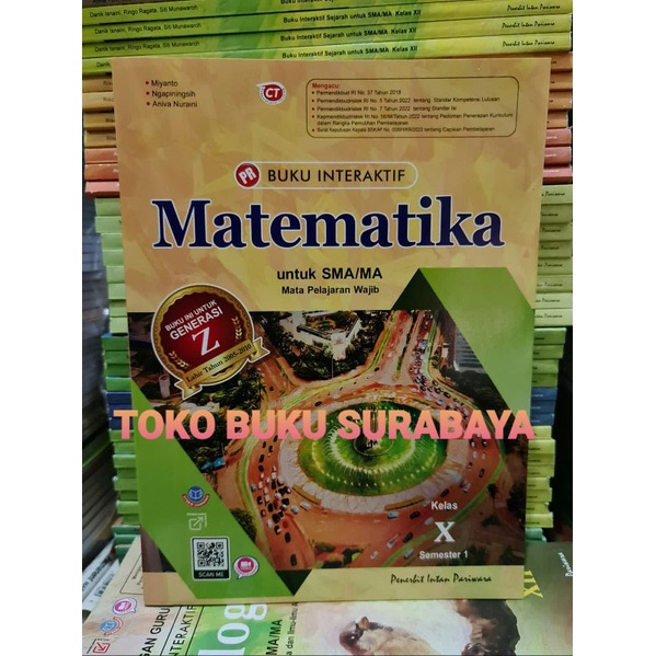 Jual Buku lks pr interaktif matematika wajib kelas X,10 semester 1 tahun 2022 kurikulum merdeka ...