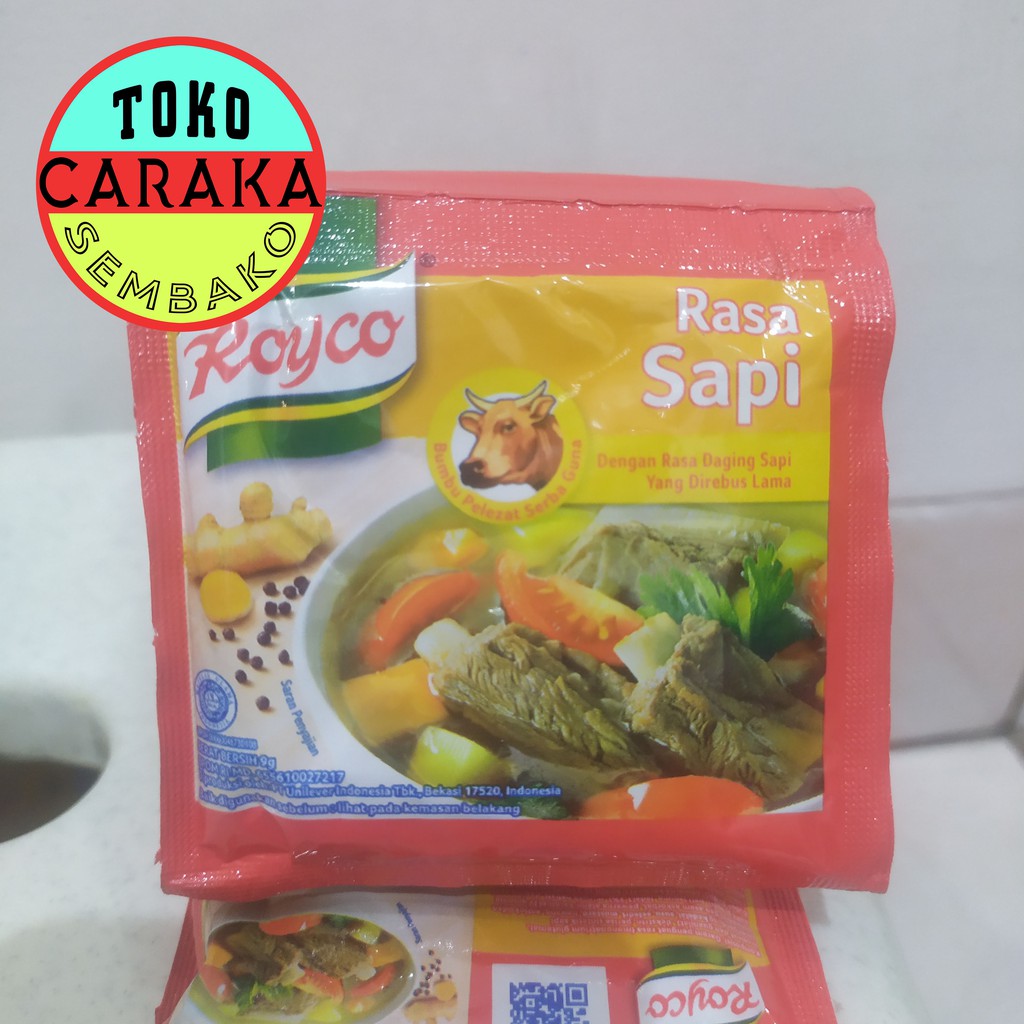 Jual Royco Sapi Bumbu Penyedap Kaldu Rasa Makanan 8g - Sachet Saset ...