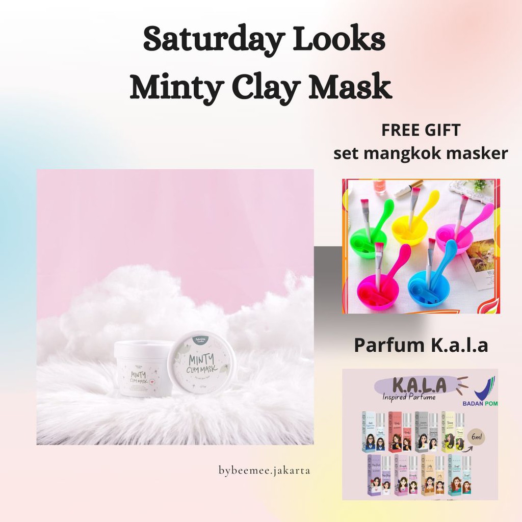 Jual Saturday Looks Minty Clay Mask (non scrub) | Shopee Indonesia