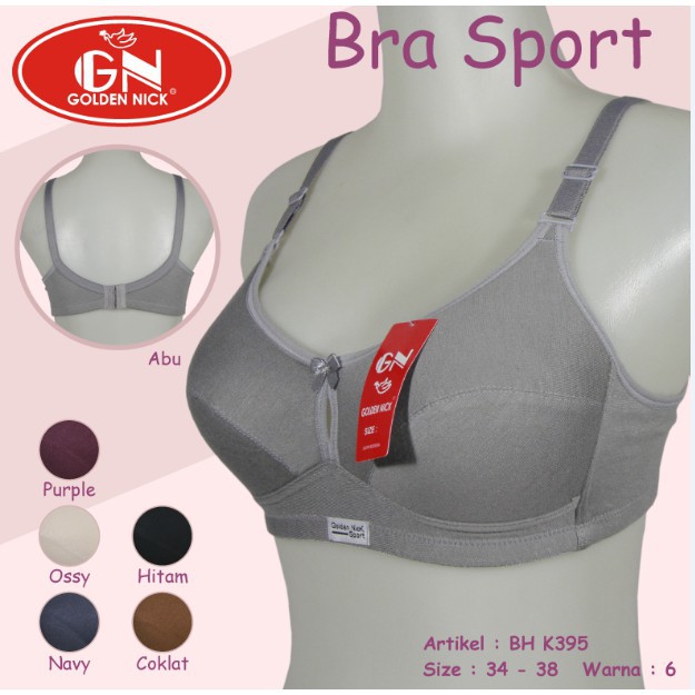 Jual ORIGINAL bra golden nick k395 Bh Sport Bra Golden Nick 395 BH Sport katun Tanpa Busa Tanpa ...