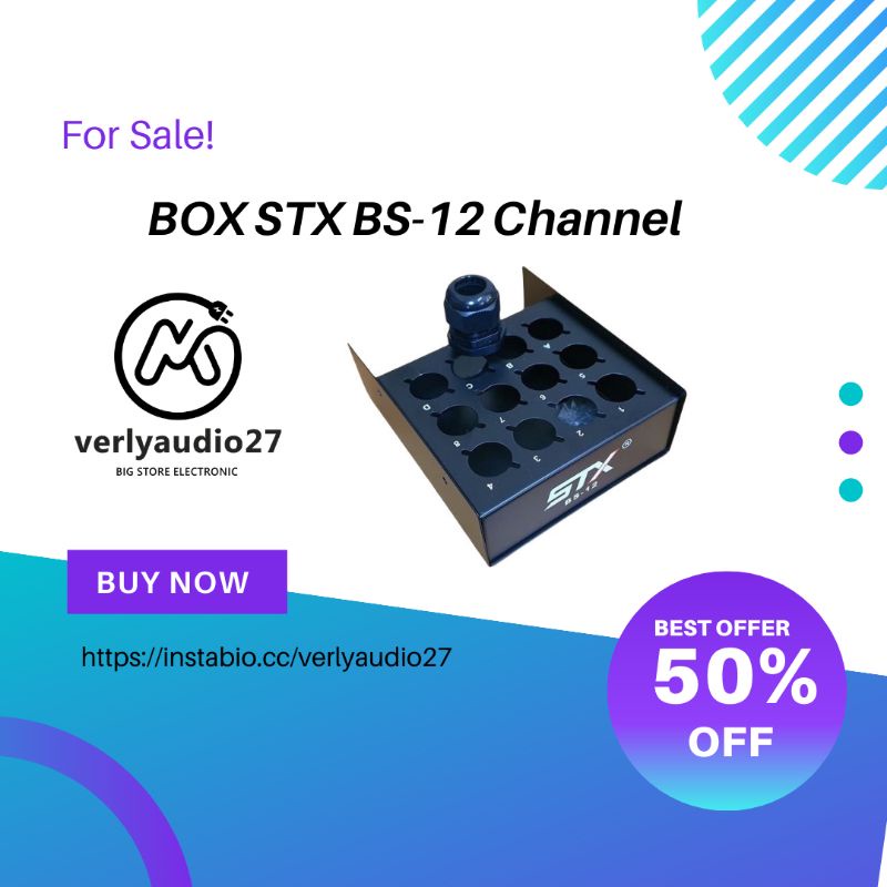 Jual Box Sneke 12 channel STX BS12 Box Snake Box Kosong 12 Channel STX BS-12 Terminal Snake ...