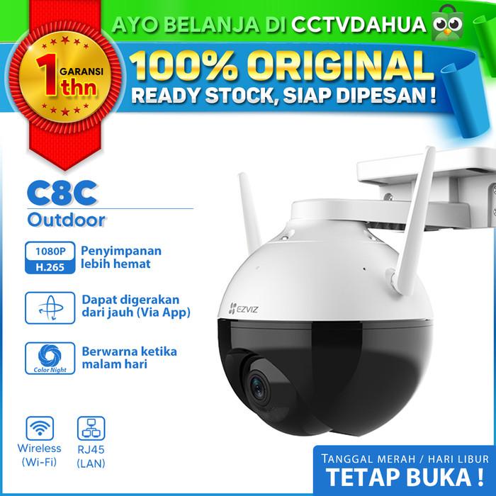 Jual Ezviz C8C Pro Ai 1080P Color Night Pt Wireless Ip Camera Cctv ...