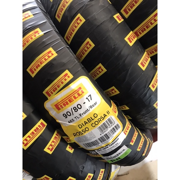 Jual ban pirelli diablo rosso corsa II 90/80-17 ban race pirelli diablo ...