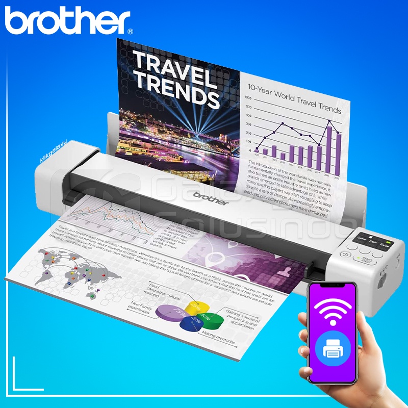 Jual Brother DS-940DW Duplex and Wireless Mobile Document Scanner ...