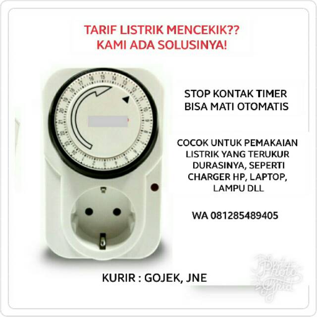 Jual STOP KONTAK COLOKAN OTOMATIS DENGAN TIMER ANALOG 24 JAM | Shopee ...