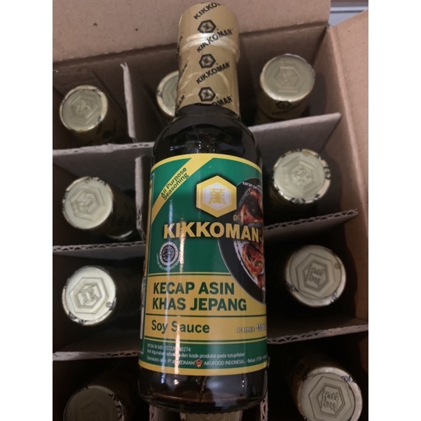 Jual kikkoman kecap asin jepang 150 ml HALAL / kikkoman soy sauce ...