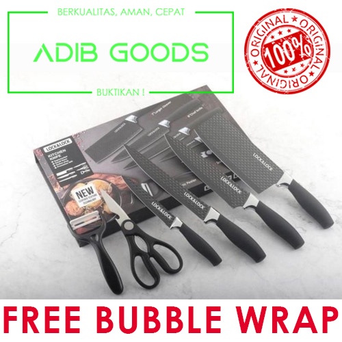 Jual Knife Set Diamond Lock n Lock Premium Original 100% Free Bubble ...