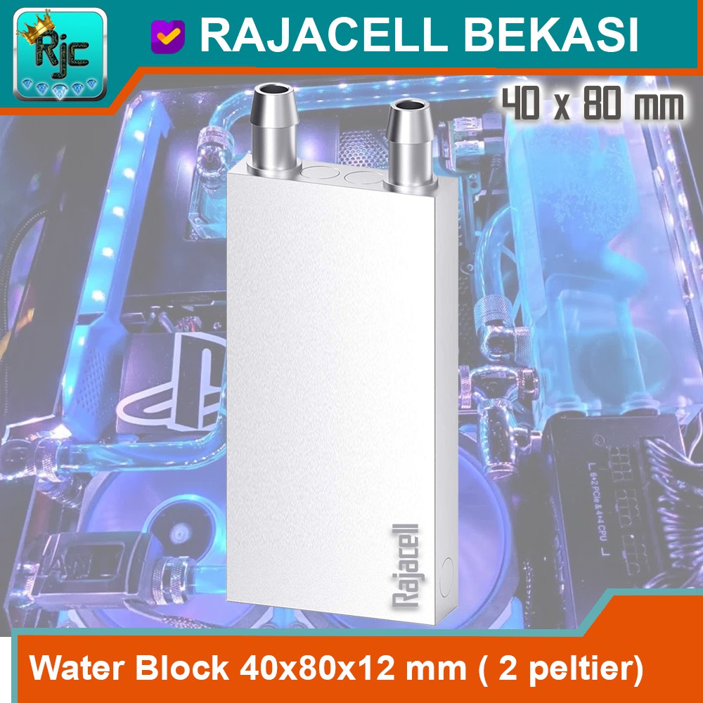 Jual Water Block Aluminium waterblock for Peltier 40x80 Cooling System ...