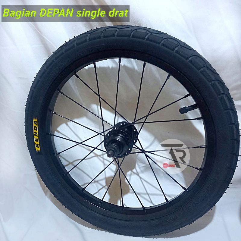 Jual roda sepeda 16 in / wheelset 16 in siap pakai universal sepeda ...