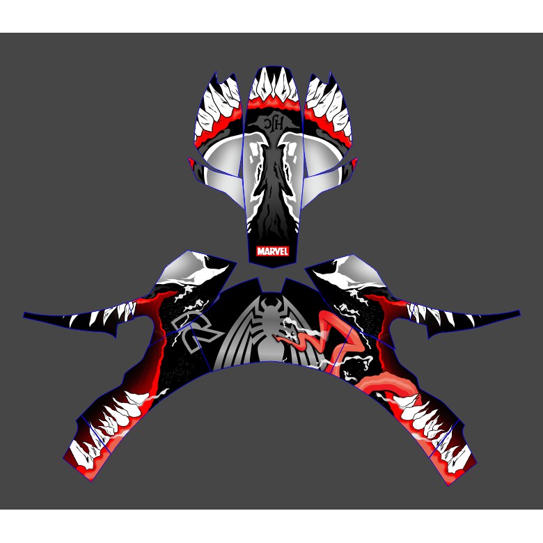 Jual Sticker Decal Helm KYT TT COURSE (L,XL,XXL) SHELL BESAR Part 1 ...