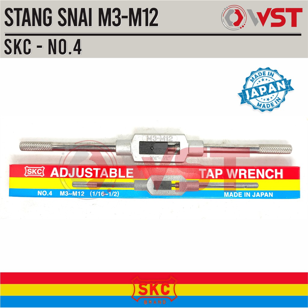 Jual SKC Stang Hand Tap M3-M12 No 4 / Gagang Hand Tap | Shopee Indonesia