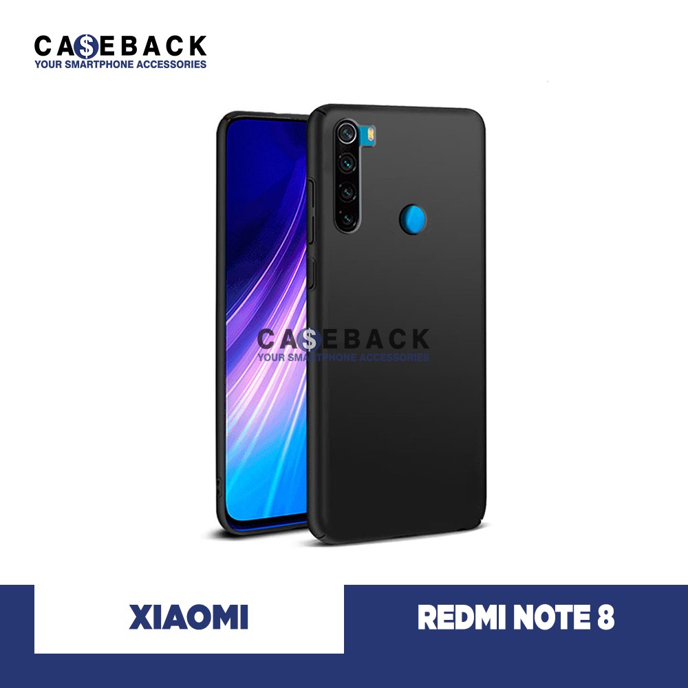 Jual Case Xiaomi Redmi Note 8 - Anti Crack Slim Black Matte Silicon ...