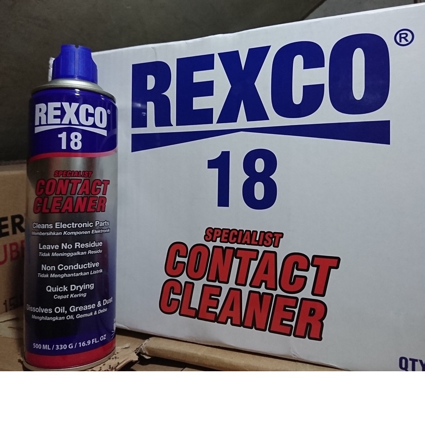 Jual Rexco 18 Contact Cleaner 500 ML pembersih papan elektronik soket ...