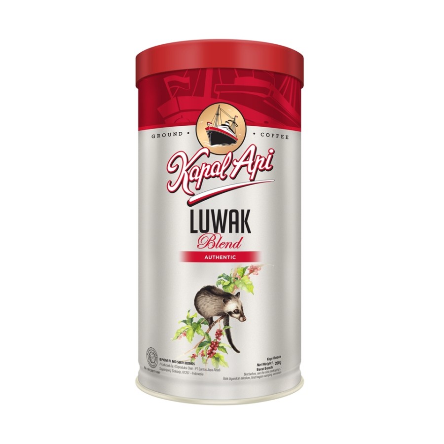 Jual Kapal Api Luwak Blend Coffee 200 gram | Shopee Indonesia