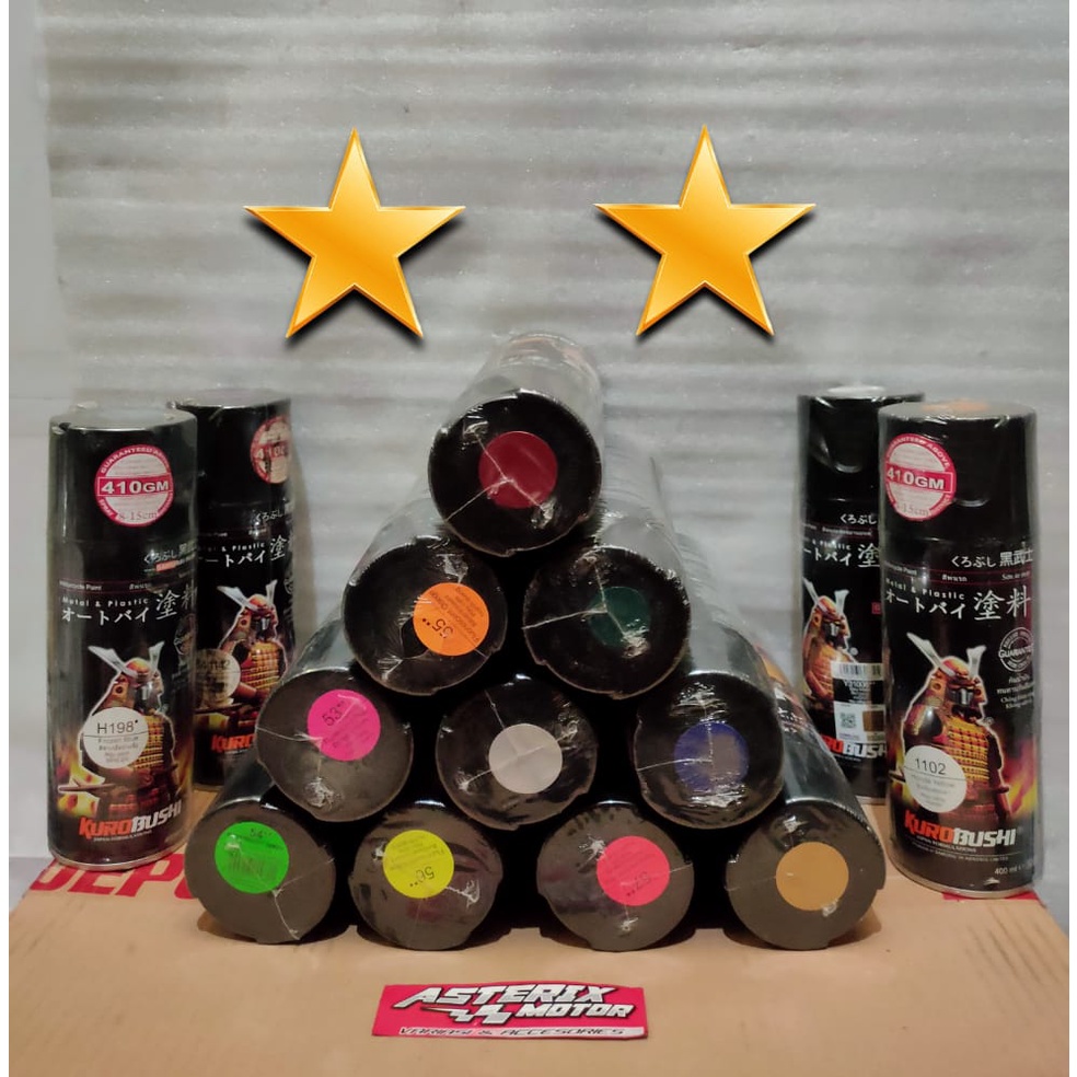 Jual Samurai Paint Cat Semprot Samurai Pilok pilox Samurai Warna Komplit Bintang 2 k1k | Shopee ...