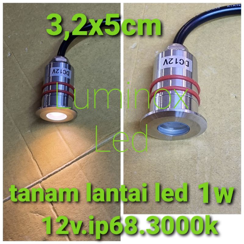 Jual lampu tanam lantai 1watt 1w - uplight 1 watt underground led 1 w ...